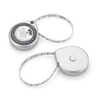 China Wholesale 1.5M Automatic Retractable BMI Waist Measuring Tape 150cm 13mm for sale