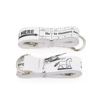 China Equestrian Horse Height and Weight Measuring Tape 2.5M PVC Fiberglass Band for Racing Horses for sale