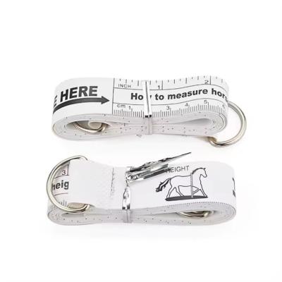 China Equestrian Horse Height and Weight Measuring Tape 2.5M PVC Fiberglass Band for Racing Horses for sale