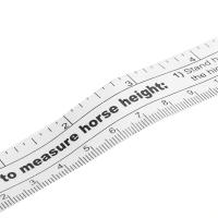 China Equestrian Horse Height and Weight Measuring Tape 2.5M PVC Fiberglass Band for Racing Horses for sale
