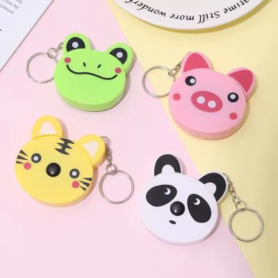 China Custom Cute Cartoon Animal Design Portable Tape Measure 150cm 60inch with Key Ring for sale