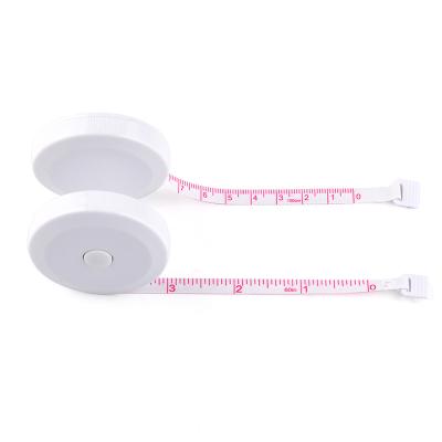 China Wintape 60in 150cm Left Handed Retractable Measuring Tape Flexible PVC Fiberglass for Sewing for sale