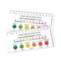 China Customized Visual Analog Scale Ruler Pain Assessment Tool 0-10 Wong-Baker Tape Hospital for sale