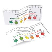 China Customized Visual Analog Scale Ruler Pain Assessment Tool 0-10 Wong-Baker Tape Hospital for sale