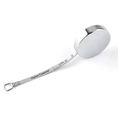 China Wintape 2m 80inch Imitating Metal Galvanized Mini Steel Tape Measure Silver Gold Round Case for sale