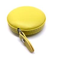 China Custom PU Leather Mini Measuring Tape 60 Inches 150cm with Logo for Tailor Promotional Use for sale