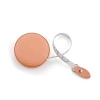 China Custom PU Leather Mini Measuring Tape 60 Inches 150cm with Logo for Tailor Promotional Use for sale