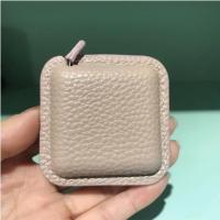China Mini PU Leather Retractable Tape Measure 150cm 60inch Dual Scale Square Case Portable Sewing Tape for sale
