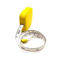 China Custom Printed Measuring Tape 150cm 60inch Cloth Tailor Tape Measure with ABS Case for sale
