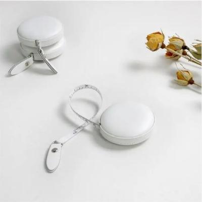 China Retractable PU Leather Tape Measure 150cm 60 Inch Dual Sided Body Measuring Sewing Tailor Tool for sale