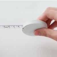 China Retractable PU Leather Tape Measure 150cm 60 Inch Dual Sided Body Measuring Sewing Tailor Tool for sale