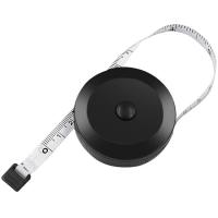 China Wintape 1.5m Black Soft Measuring Tape Retractable Body Tailor Sewing Fabric Double Scale Mini Ruler for sale