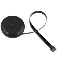 China Wintape 1.5m Black Soft Measuring Tape Retractable Body Tailor Sewing Fabric Double Scale Mini Ruler for sale