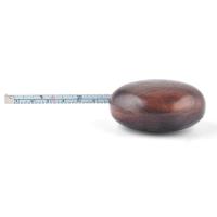 China Walnut Shell 2m 6ft Steel Tape Measure Dual Scale 6mm Wide Blade Precision Measuring Tool for sale