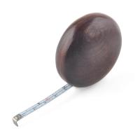 China Walnut Shell 2m 6ft Steel Tape Measure Dual Scale 6mm Wide Blade Precision Measuring Tool for sale