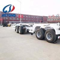 China Custom Colors Skeleton Semi Truck Trailer for 20-40ft Containers 20-60 Tons Max Payload for sale