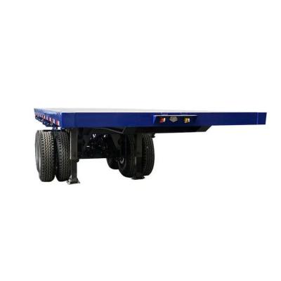 China BPW/FUWA/ZY 12R22.5 Tire Flatbed Container Semi Truck Trailer for Container Transport for sale