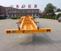 China Aotong Tri Axles 40ft Shipping Container Trailer for 45ft Container Transportation for sale