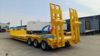 China Detachable Gooseneck Lowboy Truck Trailers for Heavy Equipment Machinery Transport for sale