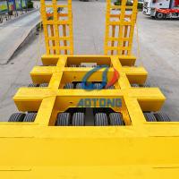China Detachable Gooseneck Lowboy Truck Trailers for Heavy Equipment Machinery Transport for sale