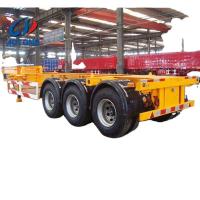 China Fuwa Bpw Optional Axle 40 Feet 3 Axles Skeleton Semi Trailer for Container Transportation for sale