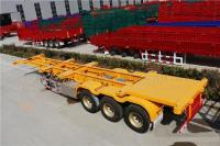 China Fuwa Bpw Optional Axle 40 Feet 3 Axles Skeleton Semi Trailer for Container Transportation for sale