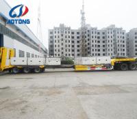 China 3 Axle Extendable Low Bed Semi/Truck Trailers with 11.00r20 12r22.5 315 385 Tires for sale