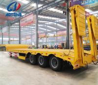 China 3 Axle Extendable Low Bed Semi/Truck Trailers with 11.00r20 12r22.5 315 385 Tires for sale