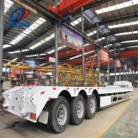 China Lowbed/Lowboy Semi Truck Trailer Heavy Object Transportation Made Easy by Manufacture for sale