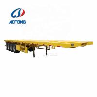 China JYGJFB011 OE NO. Double Axles Electric Brake 40FT 40 Tons Container Flatbed Trailer for sale