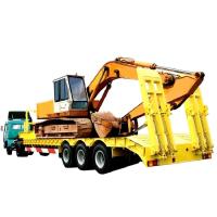 China Lowbed Truck Trailers Used Excavator Machinery Transport with Max Payload of 60000kgs for sale