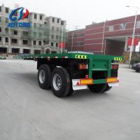 China Truck Trailer Two Axles 20FT Container Flatbed Type with Light Tare Weight of 4 Ton for sale