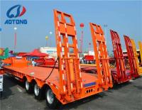 China Liangshan Juyuan 2 Axles and 3 Axles Semi Trailer for 60 Ton Heavy Equipment Delivery for sale