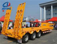 China Liangshan Juyuan 2 Axles and 3 Axles Semi Trailer for 60 Ton Heavy Equipment Delivery for sale