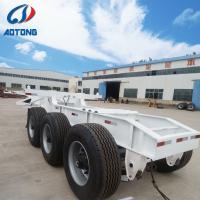 China 2''/3.5'' Bolt Type Kin Pin 30FT 60tons 3 Axle Container Carrying Skeleton Interlink Semi Trailer for sale