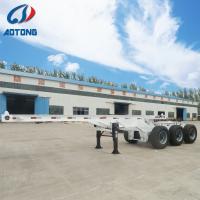 China 2''/3.5'' Bolt Type Kin Pin 30FT 60tons 3 Axle Container Carrying Skeleton Interlink Semi Trailer for sale