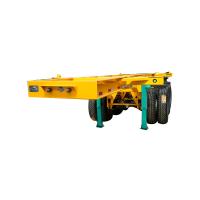China 45ft 40ft 2 or 3 Axles Terminal Container Trailer Chassis for Port Yellow and Durable for sale