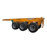China 20 Feet 40 Feet Skeleton Semi Trailer for Terminal Trailer Container 30t Rim 9.00-22.5 for sale