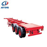 China 20 Feet 40 Feet Skeleton Semi Trailer for Terminal Trailer Container 30t Rim 9.00-22.5 for sale