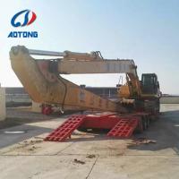 China 650-800mm Height 3 Axle 80T Front Loading Gooseneck Detachable Low Bed Trailer for Loading for sale