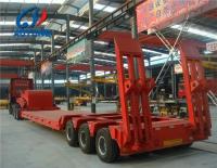 China 100-120tons 3 Lines 6 Axles Low Bed Semi Truck Trailer with 2 Lines 4 Axles Dolly Trailer for sale