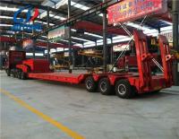 China 100-120tons 3 Lines 6 Axles Low Bed Semi Truck Trailer with 2 Lines 4 Axles Dolly Trailer for sale