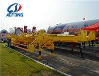 China 40ft Skeleton Container Semi Trailer Steel Dual Line Brake System with ABS Optional for sale