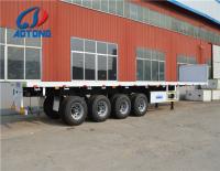 China 40ft Skeleton Container Semi Trailer Steel Dual Line Brake System with ABS Optional for sale