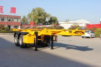 China 40ft Skeleton Container Semi Trailer Steel Dual Line Brake System with ABS Optional for sale