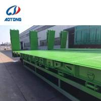 China Optional Cargo Box 80 Ton Low Bed Trailer with 13000*3000*1650mm Length and 3 Axles for sale