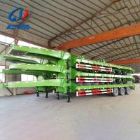 China Optional Cargo Box 80 Ton Low Bed Trailer with 13000*3000*1650mm Length and 3 Axles for sale