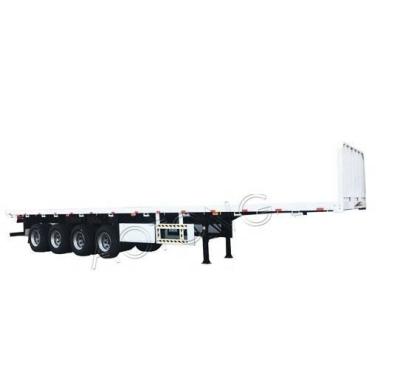 China 2/3/4 Axles Lowbed Semi Trailer with Mechanical Suspension Air Suspension Optional for sale