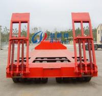 China 2/3/4 Axles Lowbed Semi Trailer with Mechanical Suspension Air Suspension Optional for sale