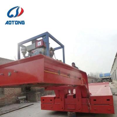 China 60T Max Payload 3-5 Axles 13000mm Detachable Gooseneck Lowbed Trailer for Africa for sale